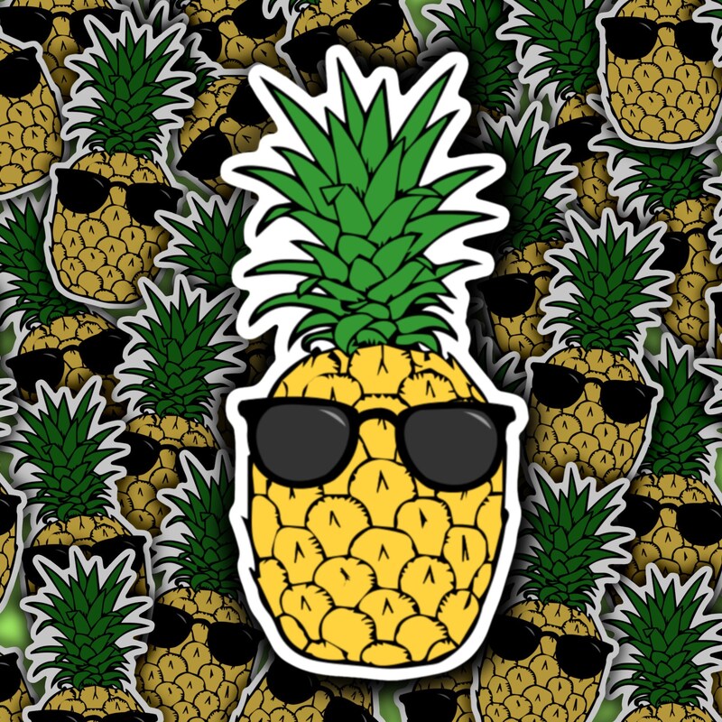 Pineapple Sticker - Etsy