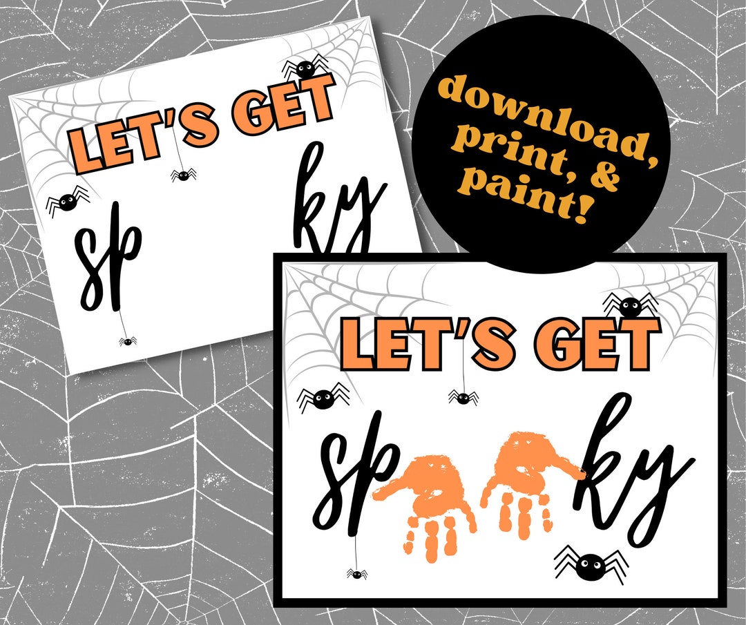 Spooky Halloween Printable - Download Print - Fall - Kids Craft - Gifts ...