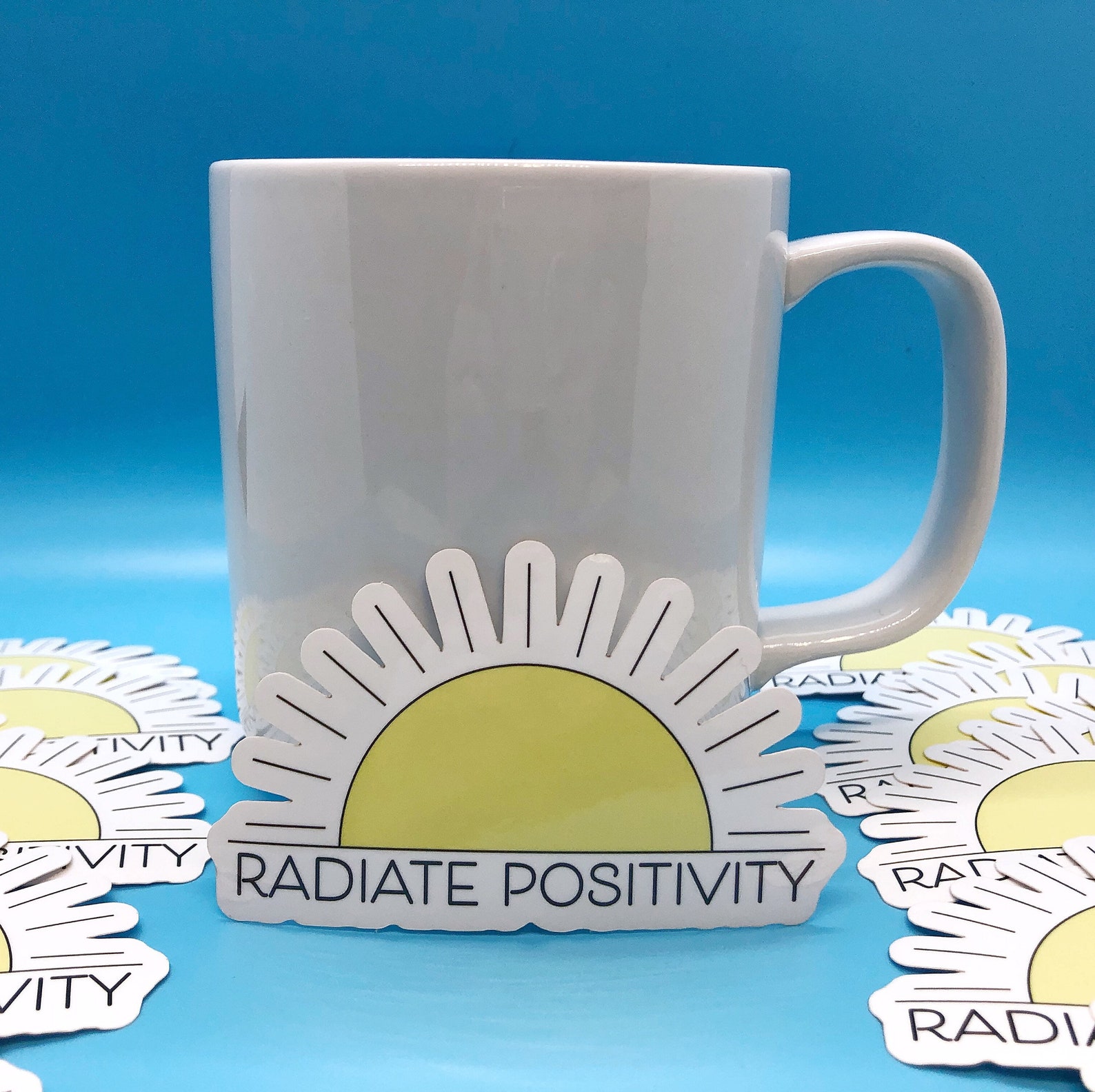 Radiate Positivity Vinyl Sticker Stickers for Hydroflask - Etsy