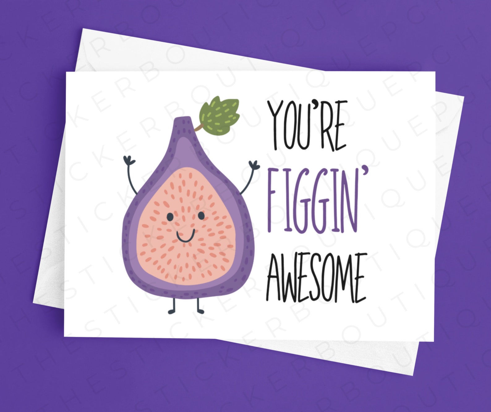Figgin\' Card – Pun Greeting (digital Download) - Etsy