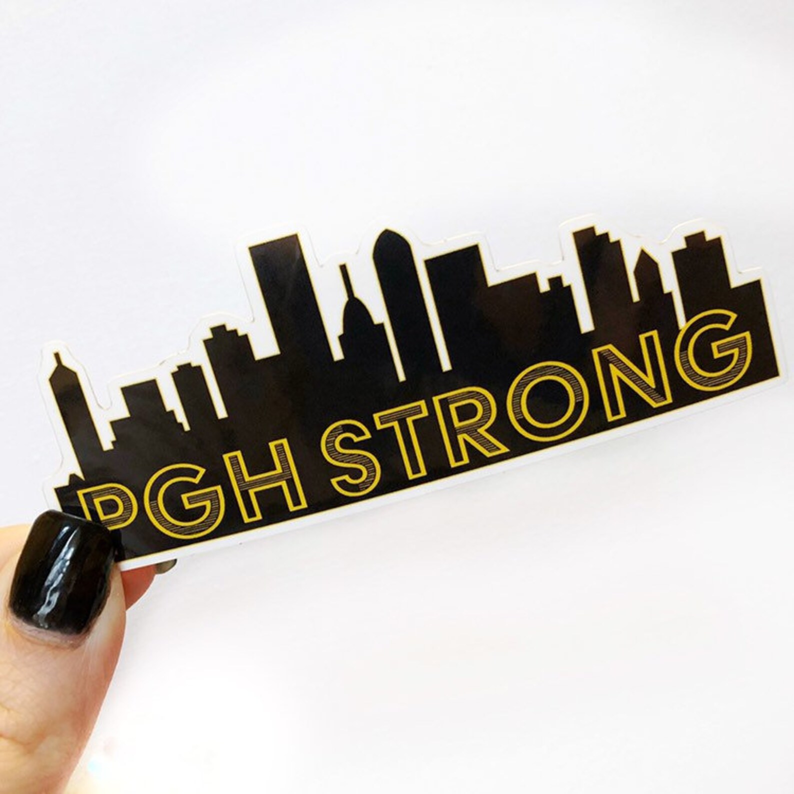 PGH Strong Vinyl Sticker Pittsburgh Strong Stickers for - Etsy