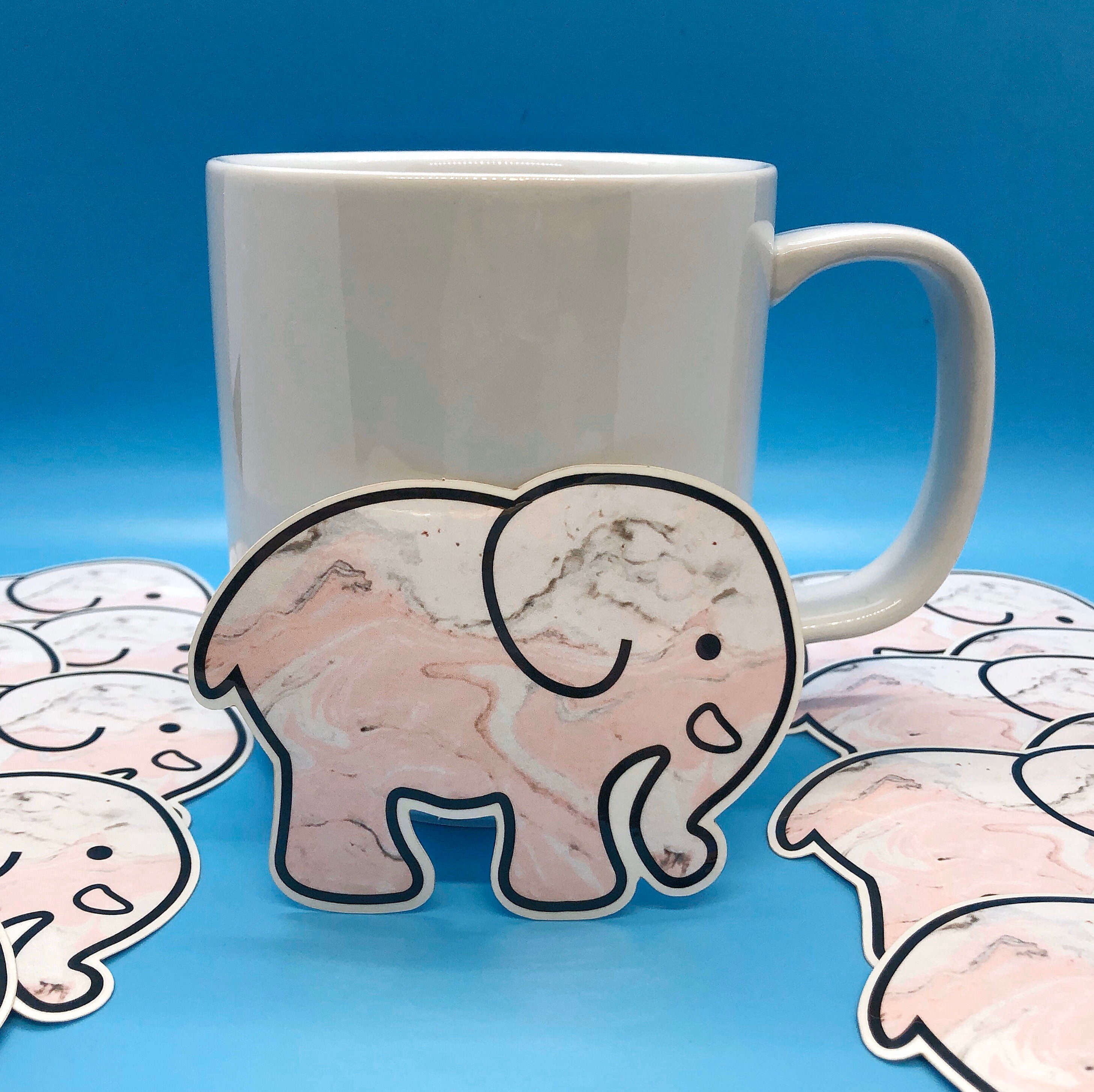 Marble Elephant Vinyl Sticker Stickers for Hydroflask - Etsy