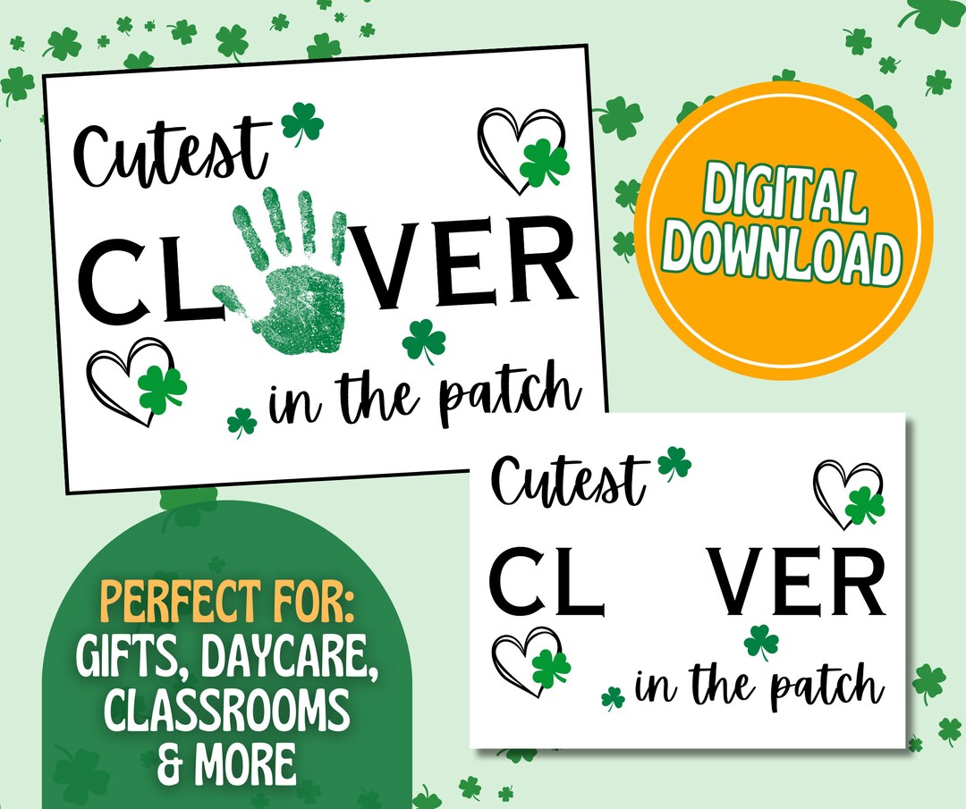 Cutest Clover St Patrick's Day Printable - Download & Print - Kids ...