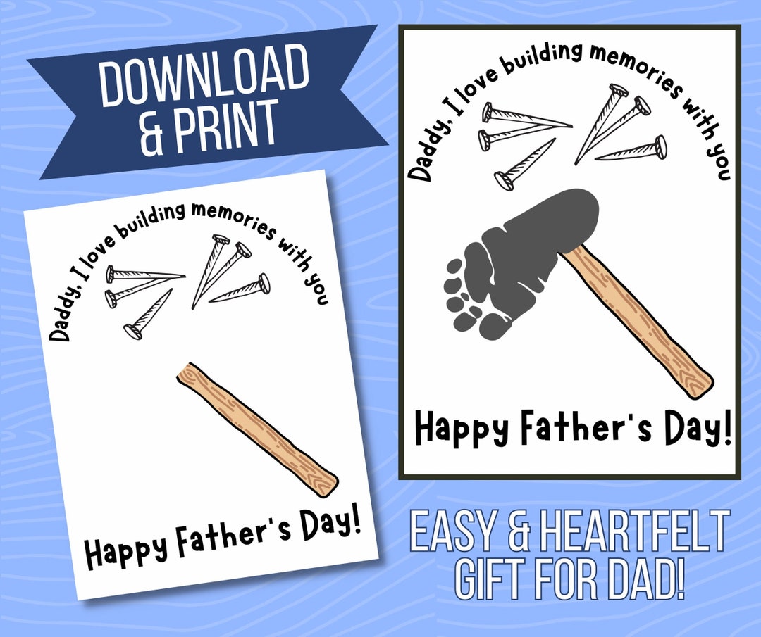 Building Memories Printable - Download Print - Daddy - Father's Day ...