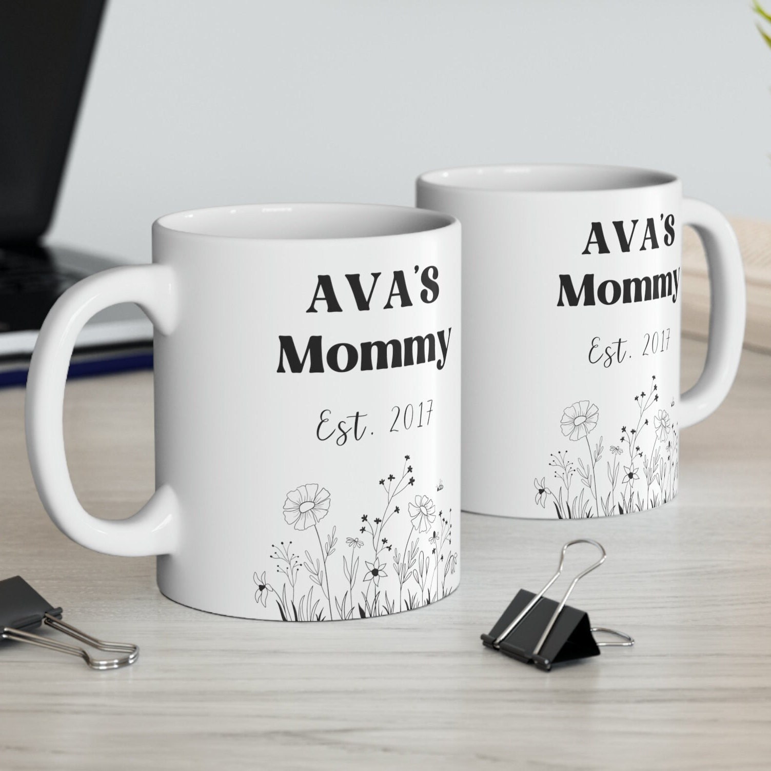 Custom Mom Mug for Mommy Custom Birth Flower Mug Mama Mug Plant Mom Mug ...