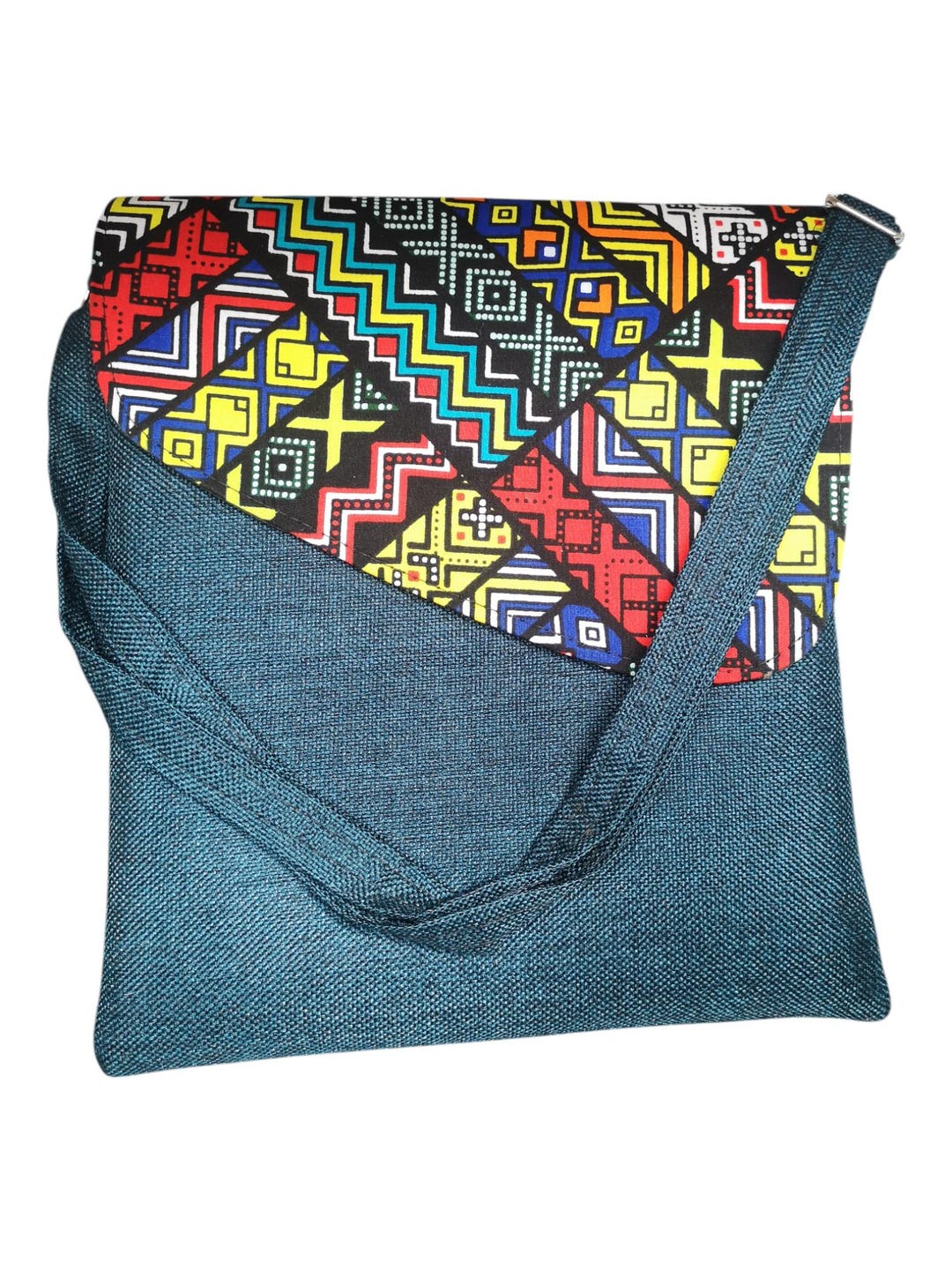 African Ankara Bag, Handmade African Bag With Adjustable Cross Over ...