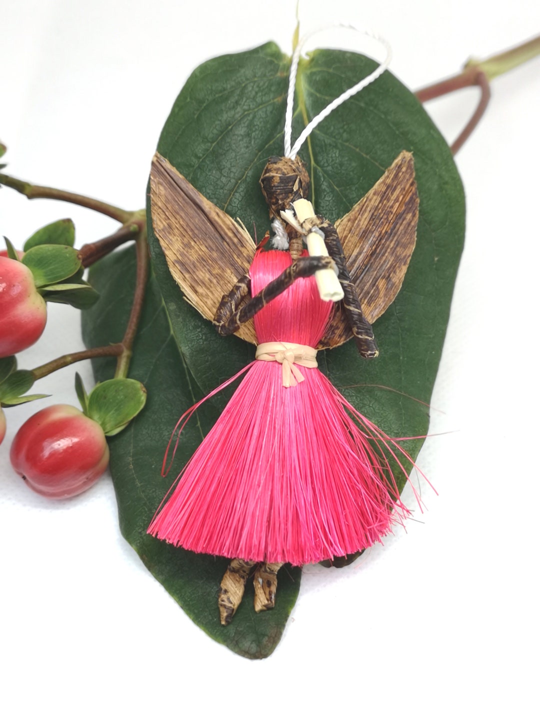 Sisal and Banana Fibre Angel, Hanging Angel, Handmade Sisal Angel ...