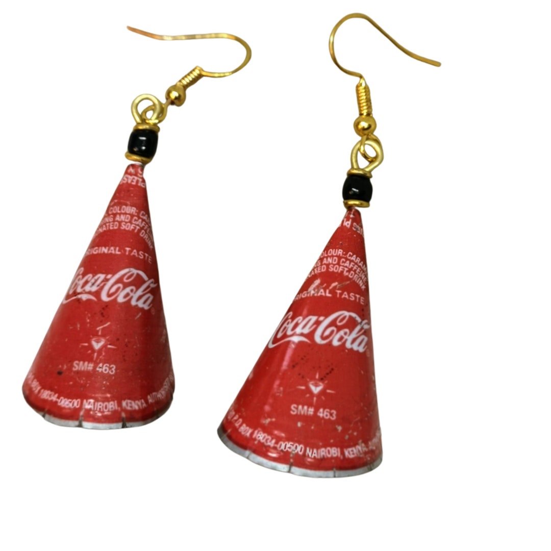 Coke Cone Earrings, Coca Cola Earrings, Coke Jewellery, Coke Gifts ...