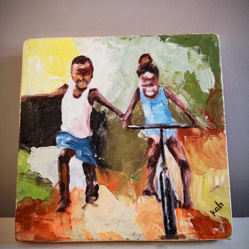 African Sunset Painting - Etsy UK