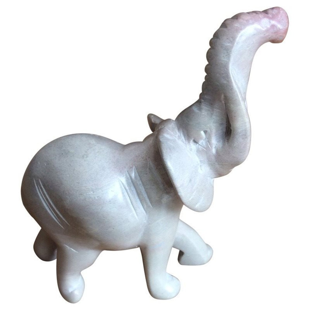 Soapstone Elephant, Elephant Carving, African Elephant Carving, Kenyan ...