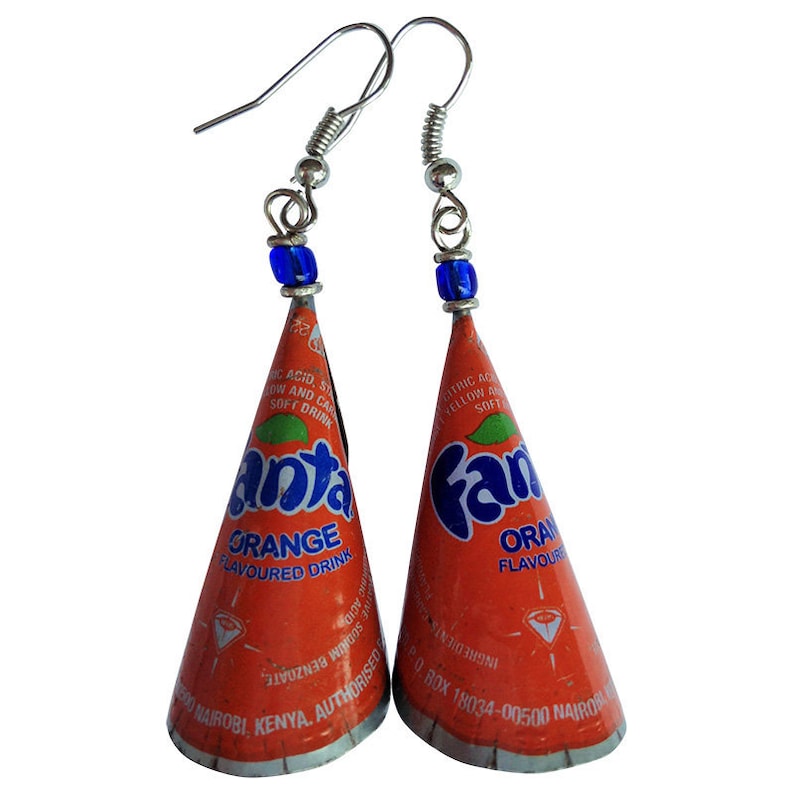 Fanta Earrings Fanta Gifts Fanta Bottle Top Earrings Fair - Etsy UK