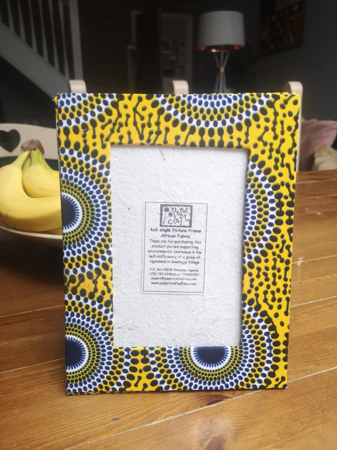 African Fabric Picture Frame, Fair Trade Photo Frame, African Photo ...