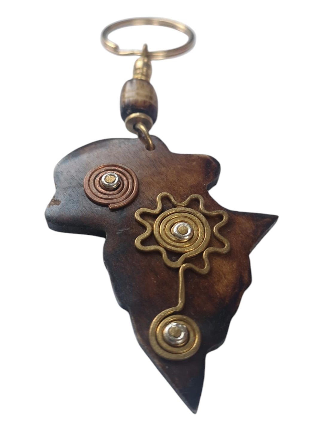 Map of Africa Keyring, African Keyring, Unique African Keyring , Map ...