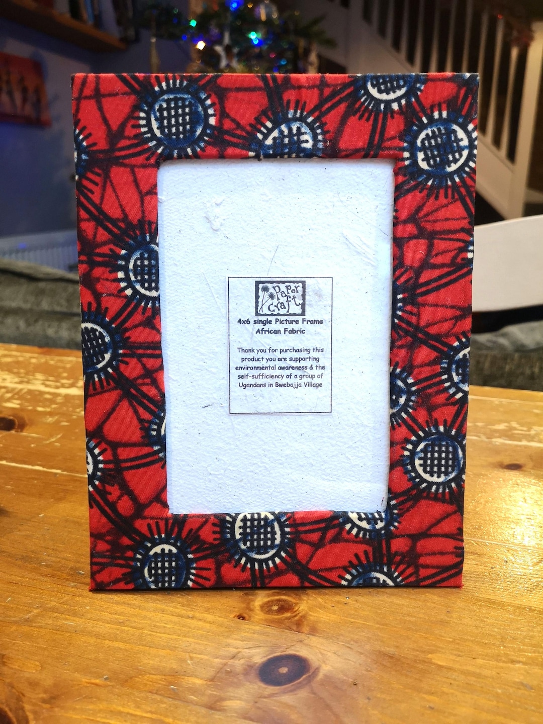 African Fabric Picture Frame, Fair Trade Photo Frame, African Photo ...