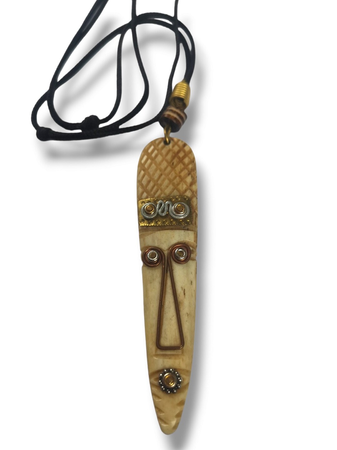 Carved Mask Pendant, Surfers Pendant, African Pendant, Mask Necklace ...