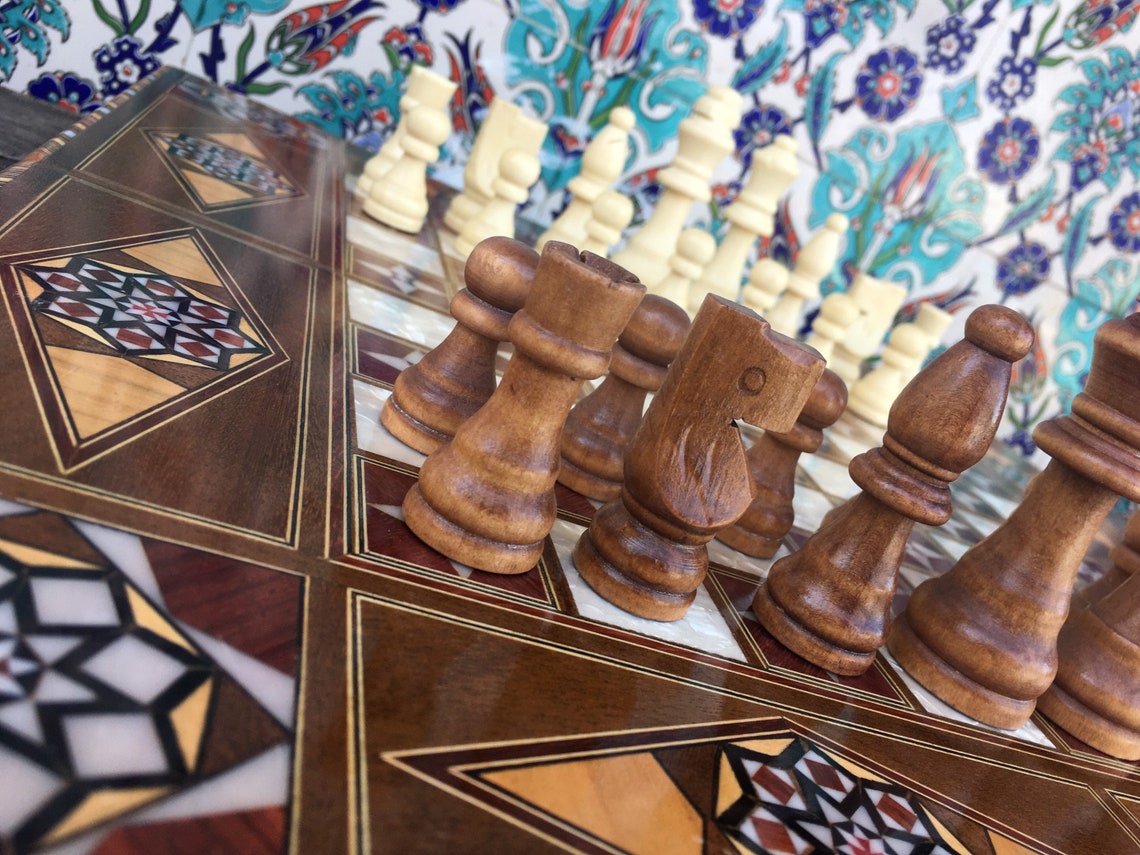 Backgammon set standart size backgammonchess board | Etsy