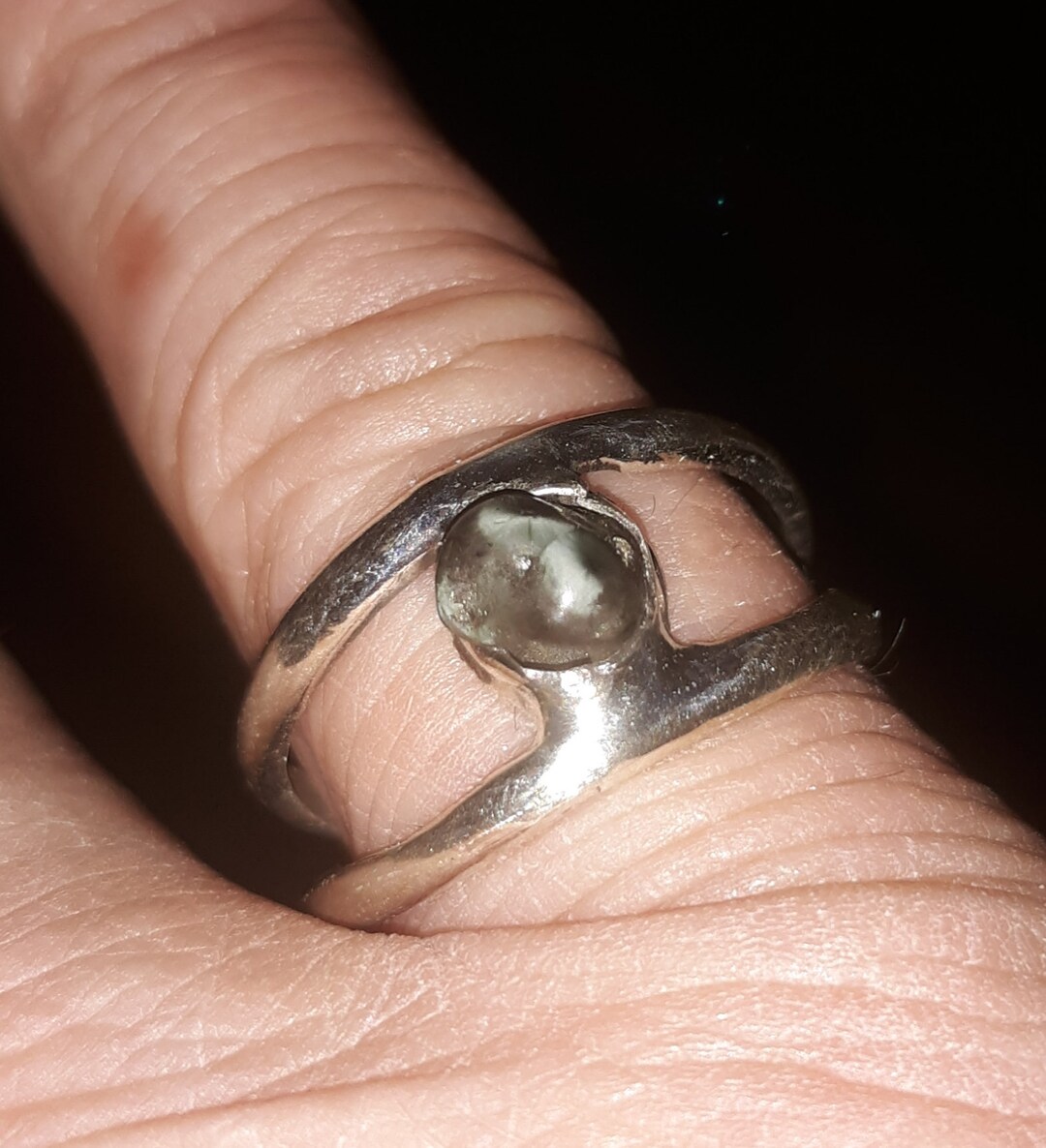 Isle Royale Greenstone Size 8 Finger Ring Set in Sterling Silver - Etsy