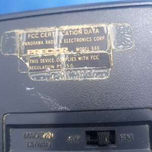 Old Vintage Precor AM FM Transistor Radio - Etsy