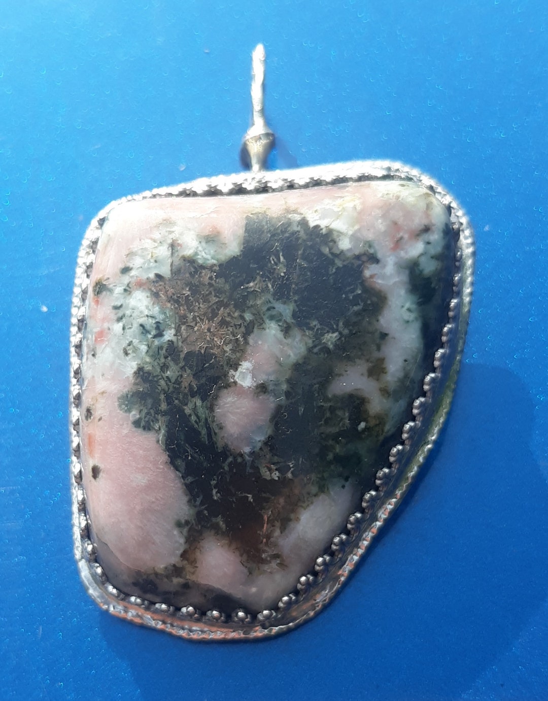 Patricianite Necklace Pendant Set in Sterling Silver Handcrafted in ...