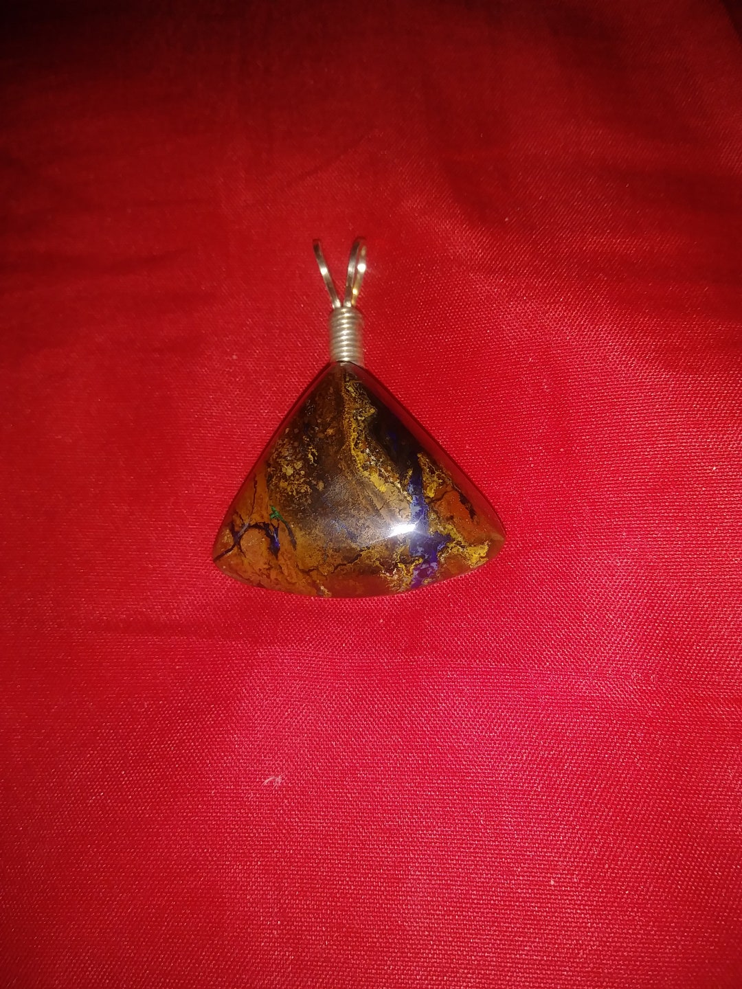 Calvinite Jasper Necklace Pendant FREE SHIPPING - Etsy