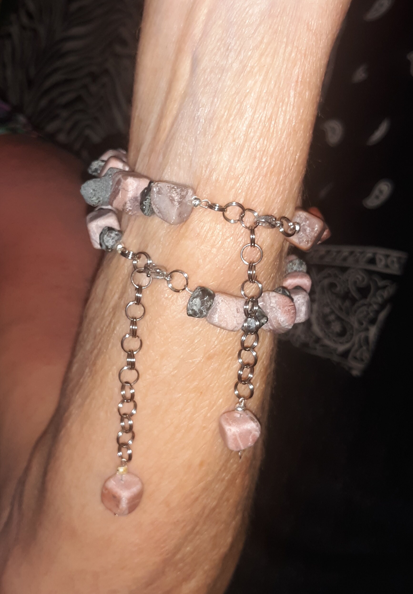 Isle Royale Greenstone and Kona Dolomite Beaded Wrist Bracelet X 3 - Etsy