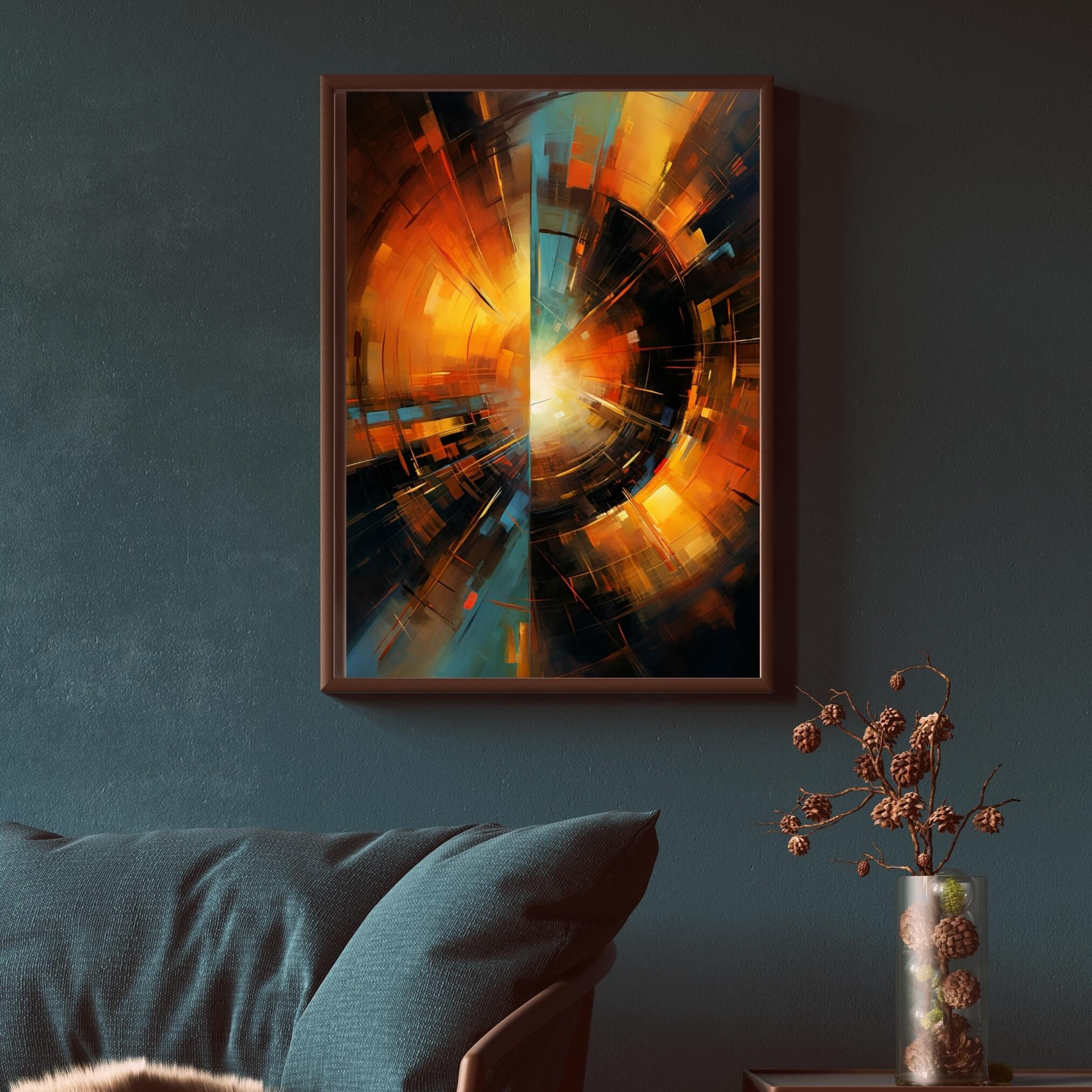 Abstract Art, AI Art, Wall Art, AI Wall Art, AI Generated Art, Digital ...