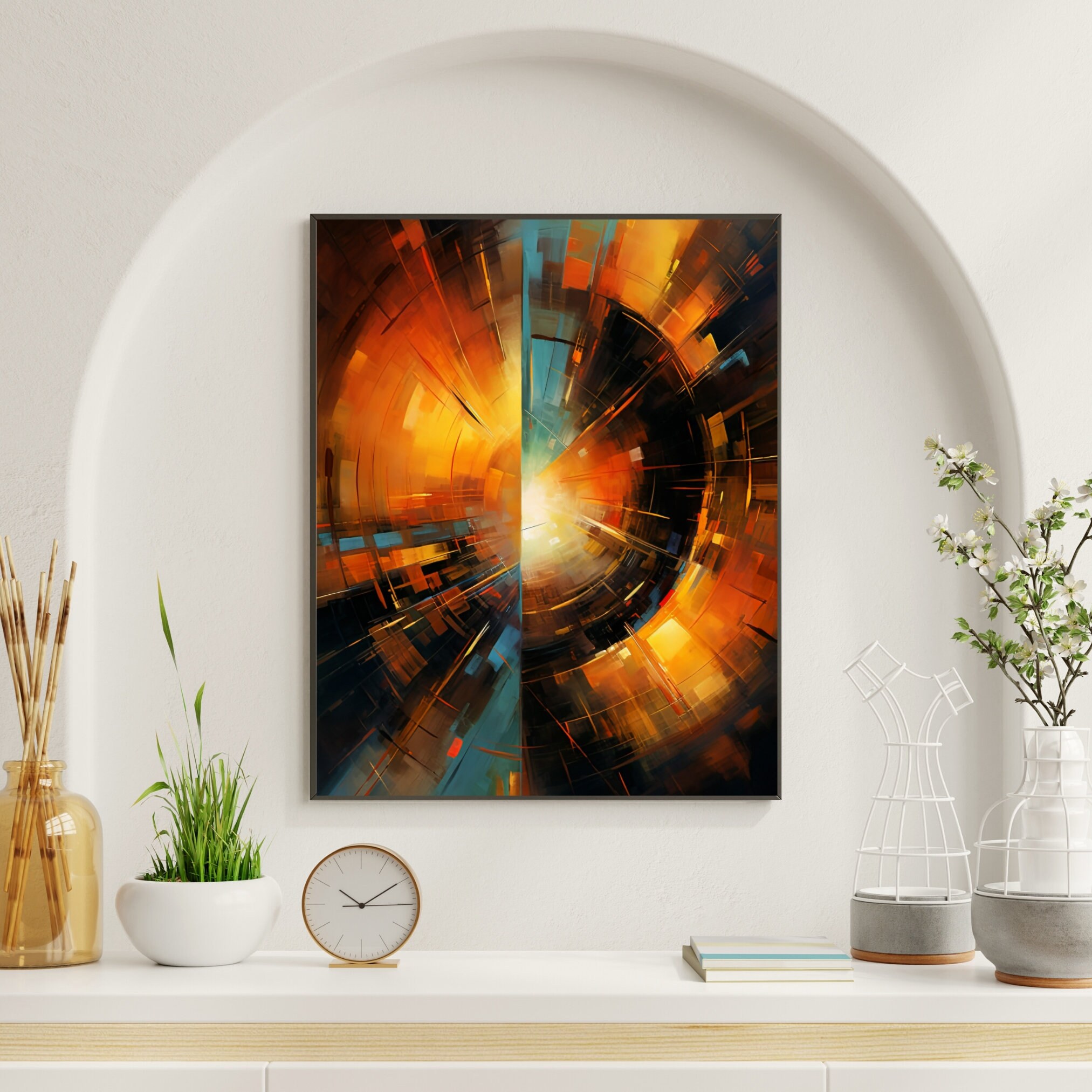 Abstract Art, AI Art, Wall Art, AI Wall Art, AI Generated Art, Digital ...
