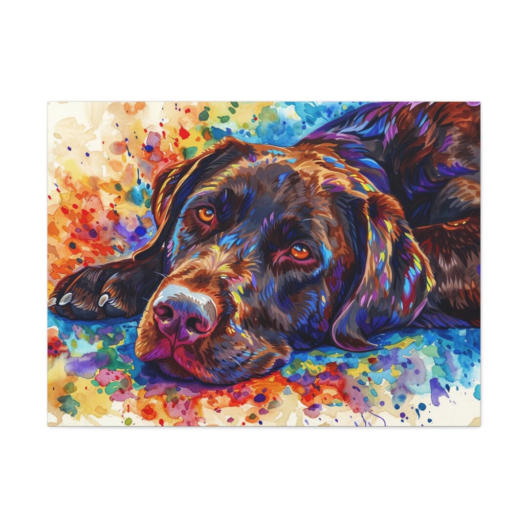 Chocolate Labrador Wall Pop Art, Dog Lover Gift, Dog Mom Gift, Birthday ...