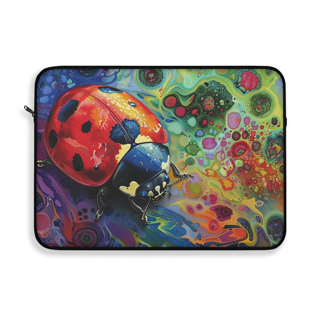 Ladybug Laptop Sleeve: Pop Art Rainbow Boho iPad MacBook Case - Etsy