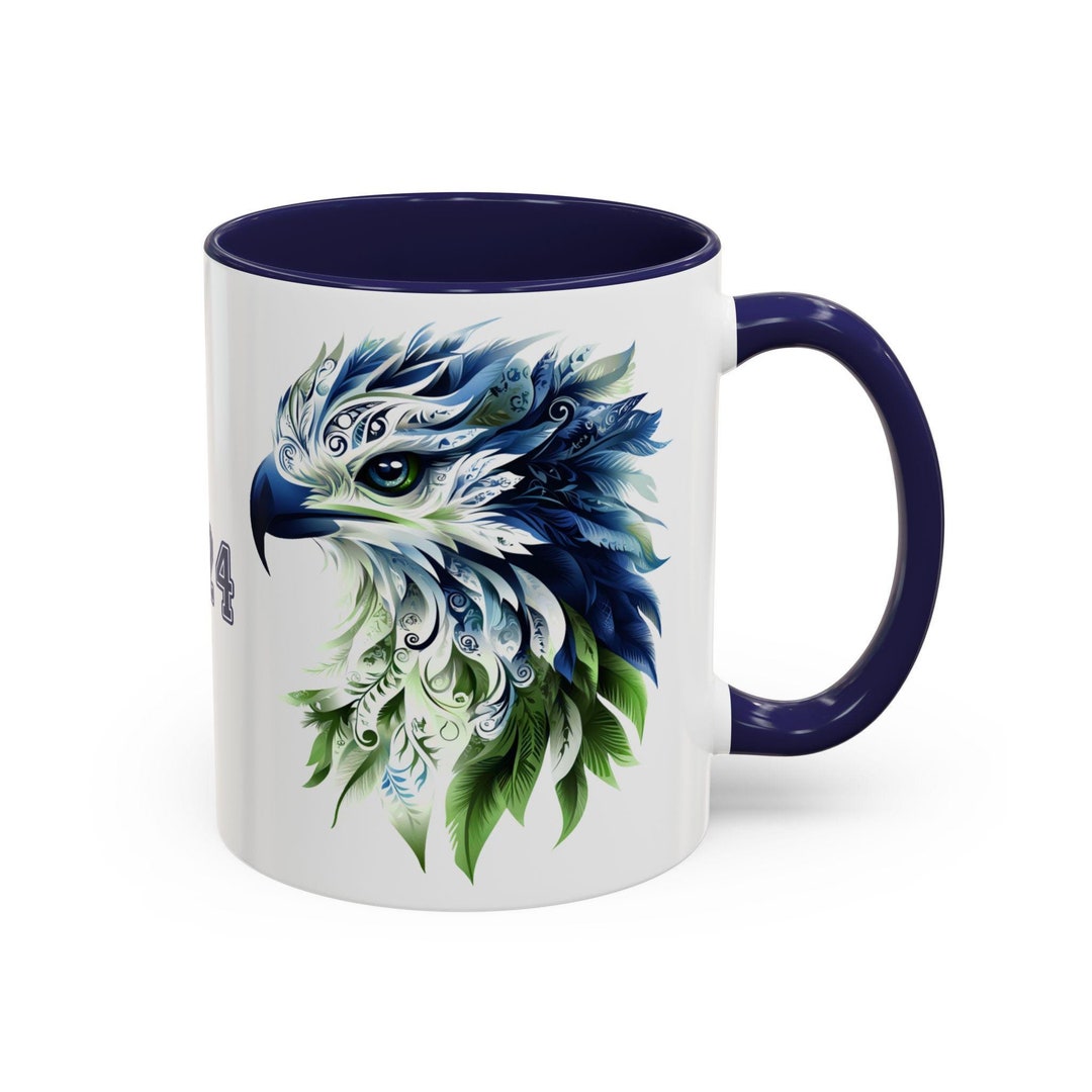 Personalized Seahawk Head Coffee Mug: Custom Sports Fan Gift - Etsy