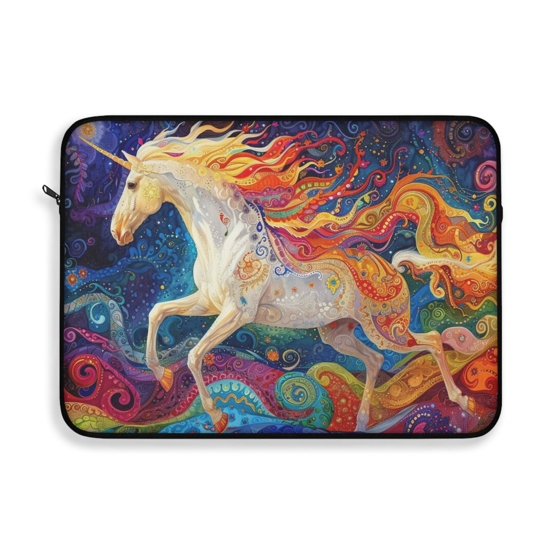 Rainbow Unicorn Laptop Sleeve: Boho Pop Art iPad MacBook Case - Etsy