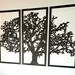 3D FAMILY TREE, Tree of Life, Modern Wood Wall Art Decor, Set of 3 ...