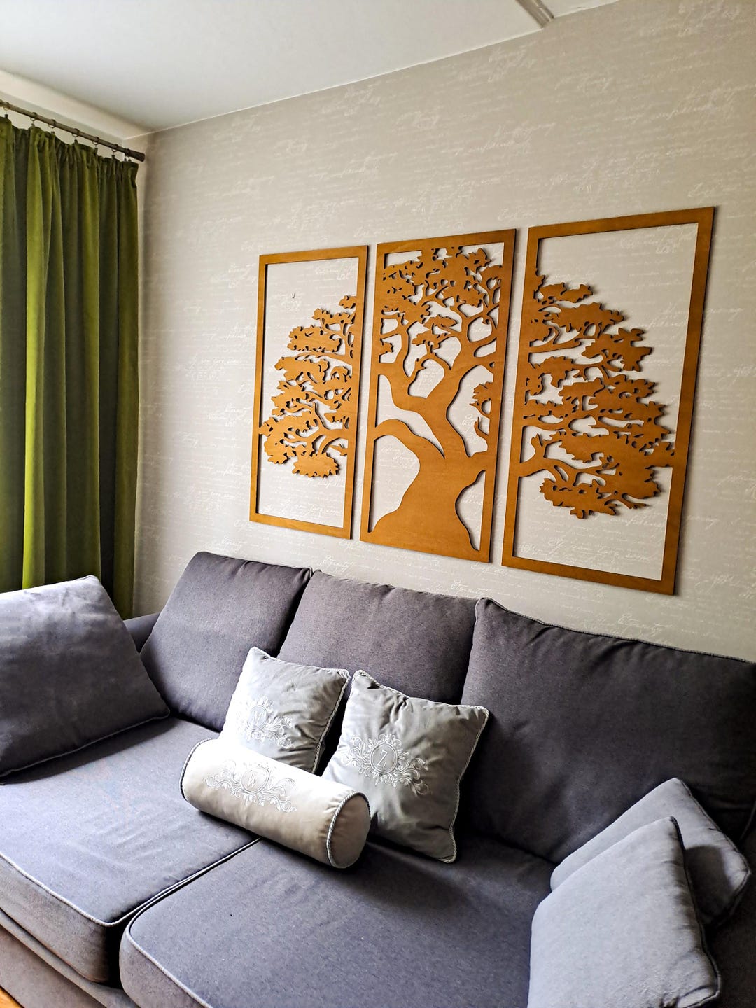 TREE of Life, MODERN, Large Wall Art Decor, Wooden Family Tree, Boho ...