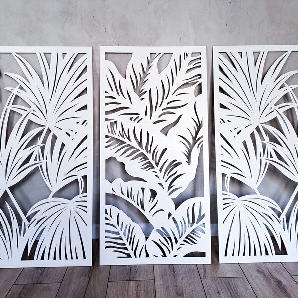 3d Large Tropical Wall Art - Etsy