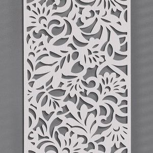 3D Stylish Wood Wall Art Decor, FLOWERS, Openwork Wall Decor, Ornament ...