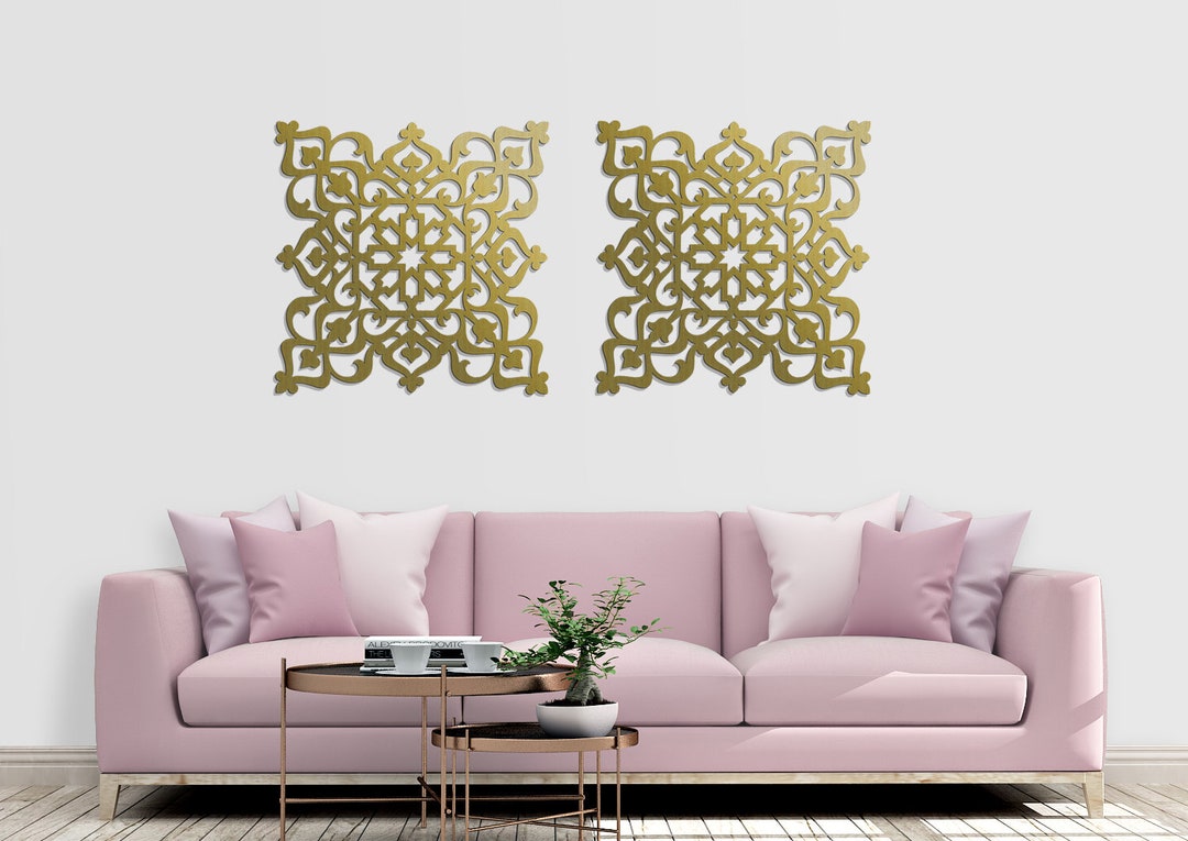 3D Stylish Wood Wall Art Decor, MOROCCAN PANEL, Arabic Wall Art ...
