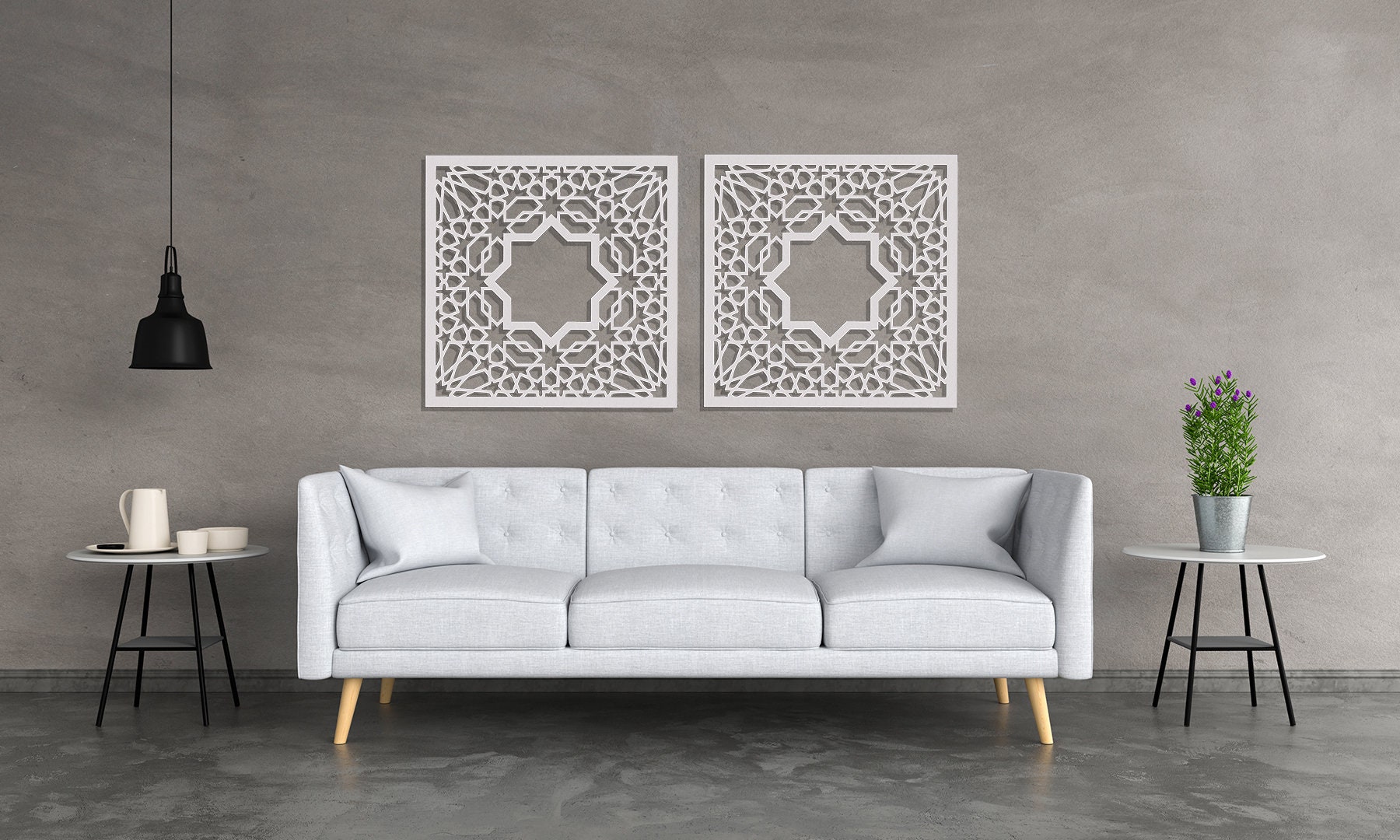 Decorative Glamour Graphics ALHAMBRA 60 Cm Wall Picture - Etsy