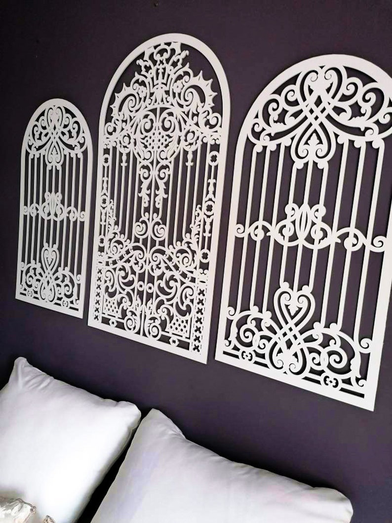 3D WALL ART DECOR, Lattice Panel, Shabby Chic, Window, Door, Arched ...