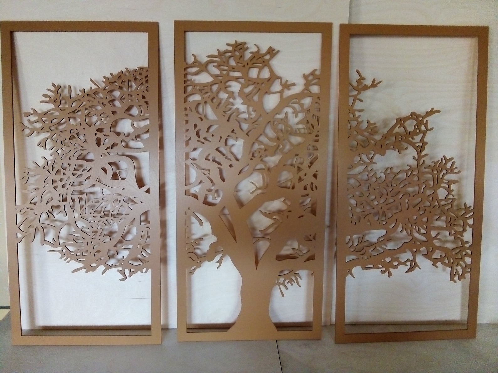 3D Stylish Wood Wall Art Decor TREE OF LIFE Triptych Wooden - Etsy