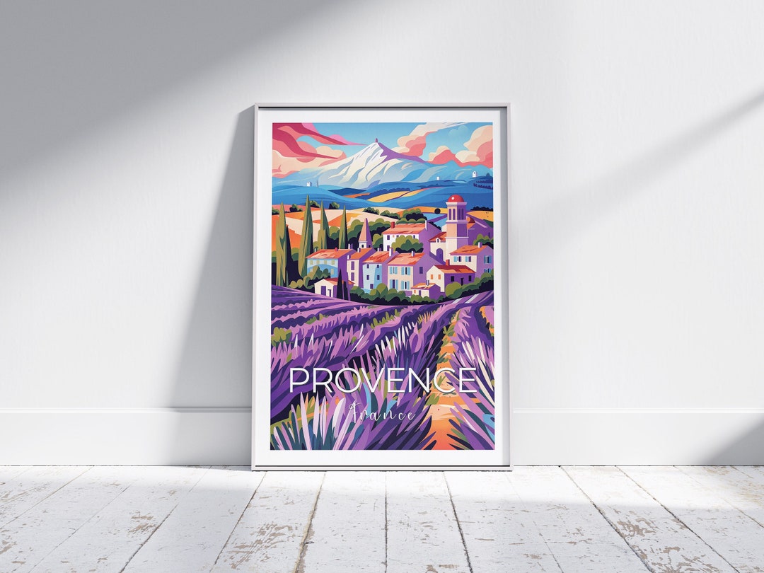 Provence Art Print, Provence France, France Travel Poster, Lavender ...