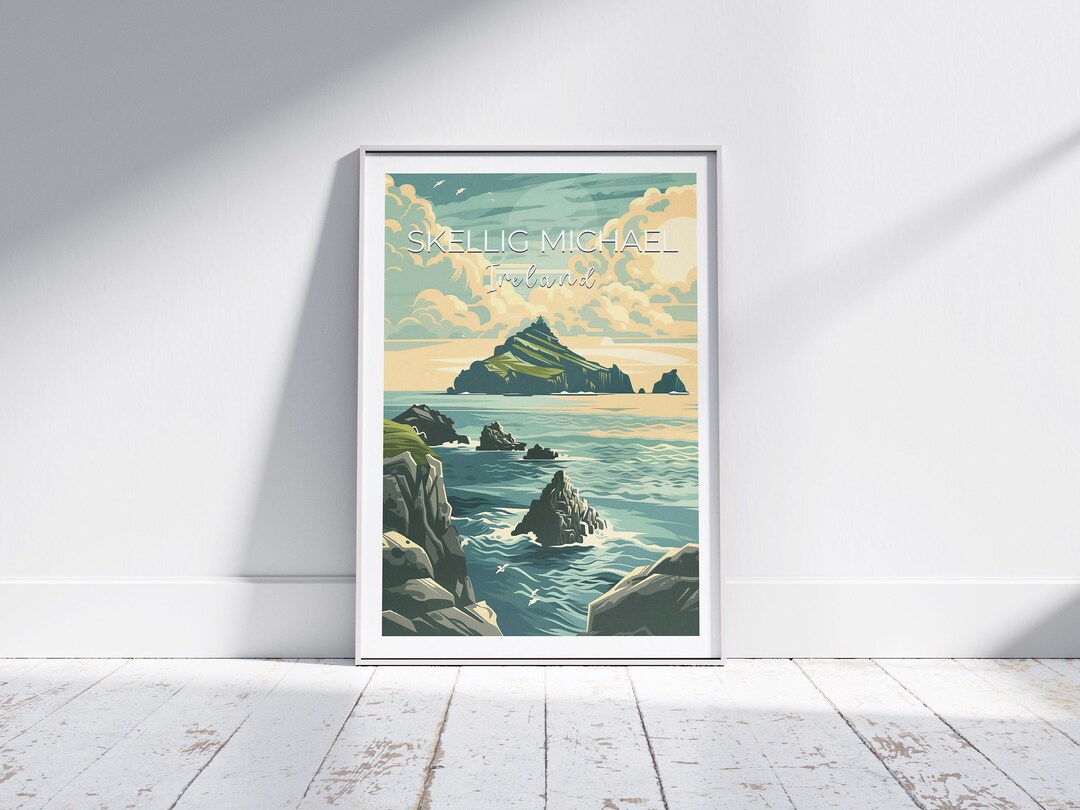 Skellig Michael Ireland Print: Coastal Landscape Wall Art - Etsy