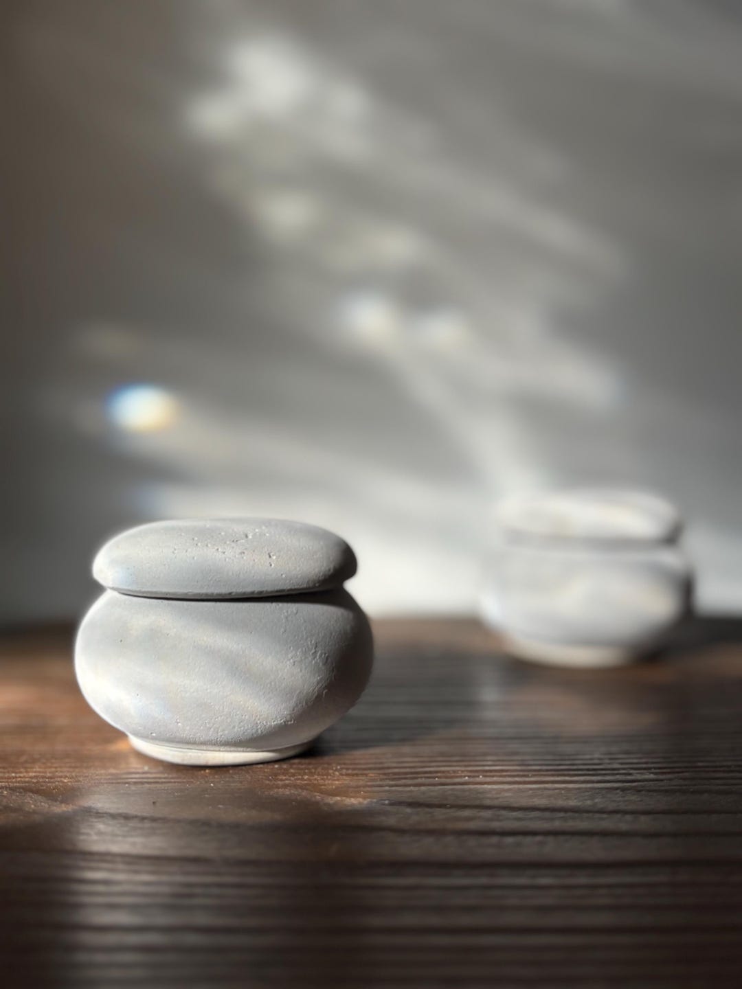 Pebble Concrete Trinket Jar With Lid, Handmade Cement Jewelry Dish - Etsy