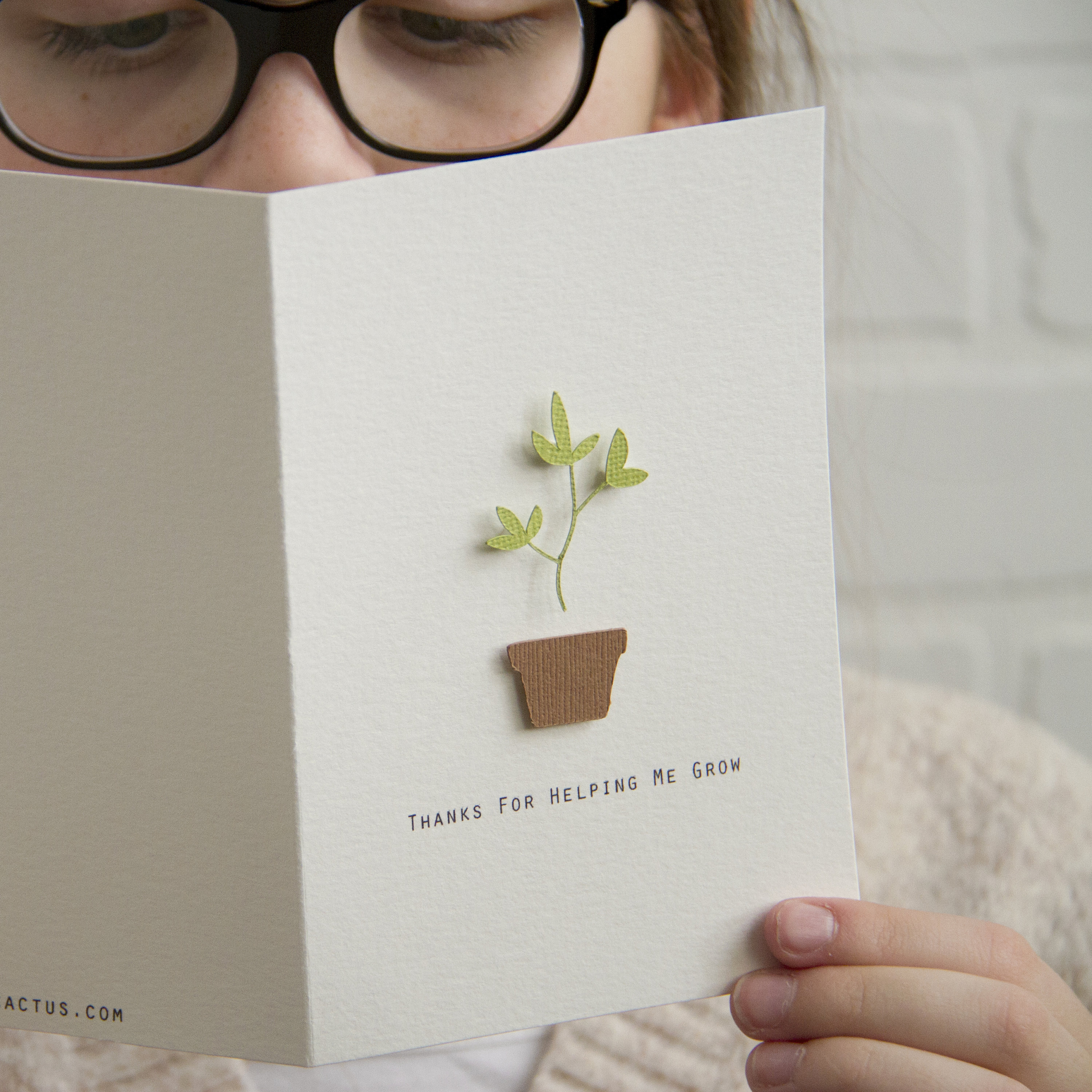 Thank You Plant in a Pot Greeting Card, for Any Occasion - Thanks for ...