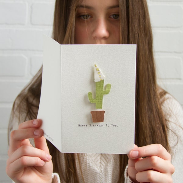 Cactus Card - Etsy