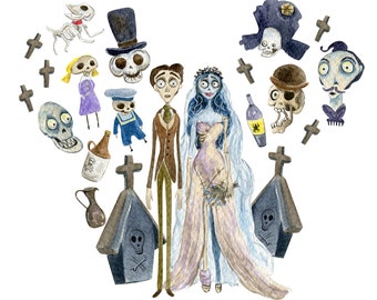 Corpse Bride Png | Etsy