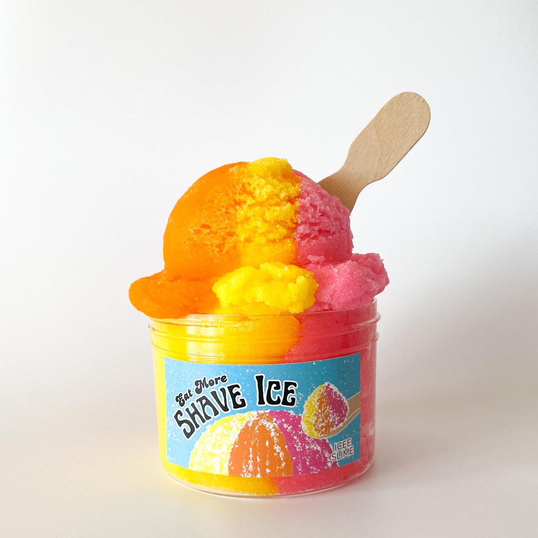 Hawaiian Shave Ice Slime: Tropical Mango Scented Icee Slime - Etsy