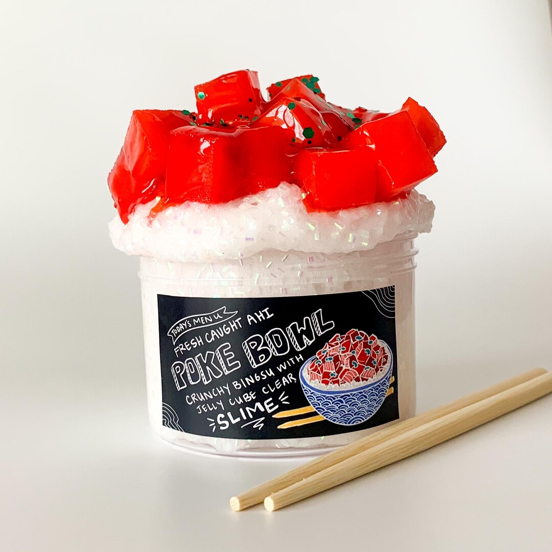 Poké Bowl Slime, AAPI Owned, Hawaii Slime, Island Slime, Bingsu ...