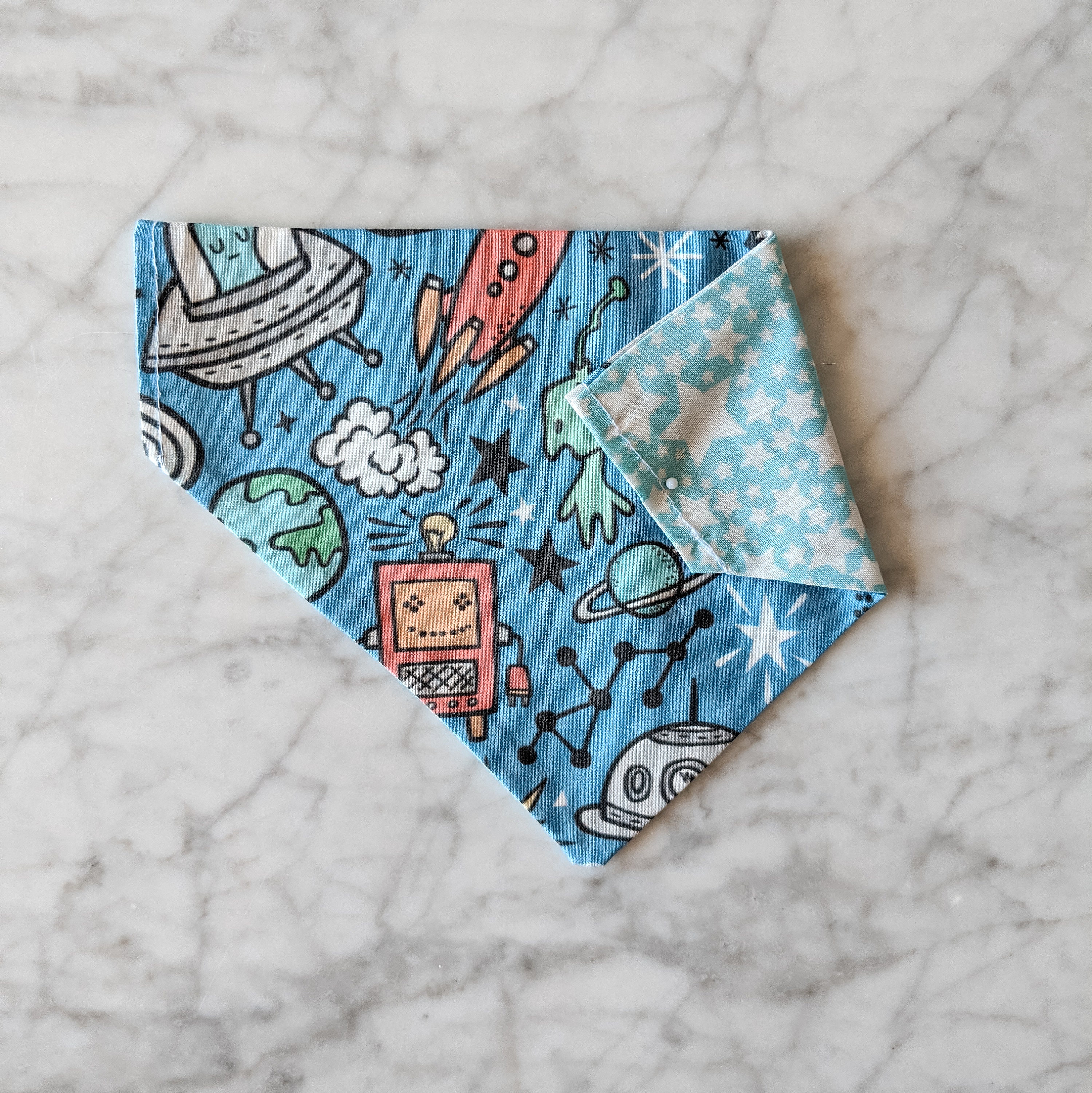 Dog Bandana Outer Space UFO Alien Rocketships Galaxy Nasa | Etsy
