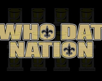 Who dat svg | Etsy