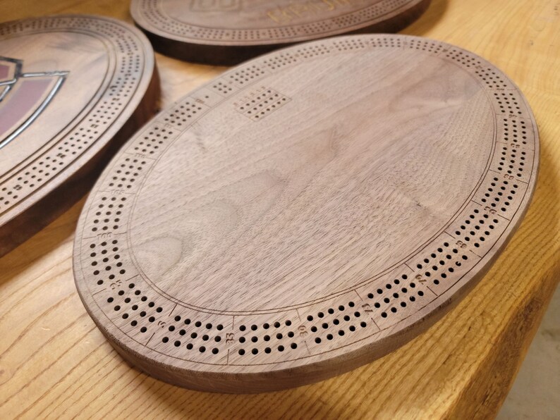 3 Track Oval Cribbage Board Digital File Svg Ai Dxf Pdf Eps Etsy